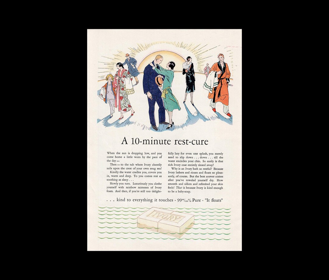 1920s Ivory Soap Magazine Ad, Bathroom Decor - Etsy