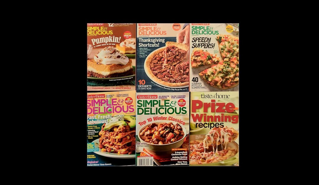 Taste of Home Magazine Cookbook Booklets, Set of 6 - Etsy