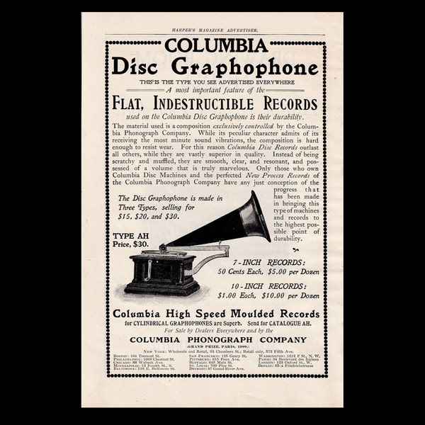 Antique Phonograph - Etsy