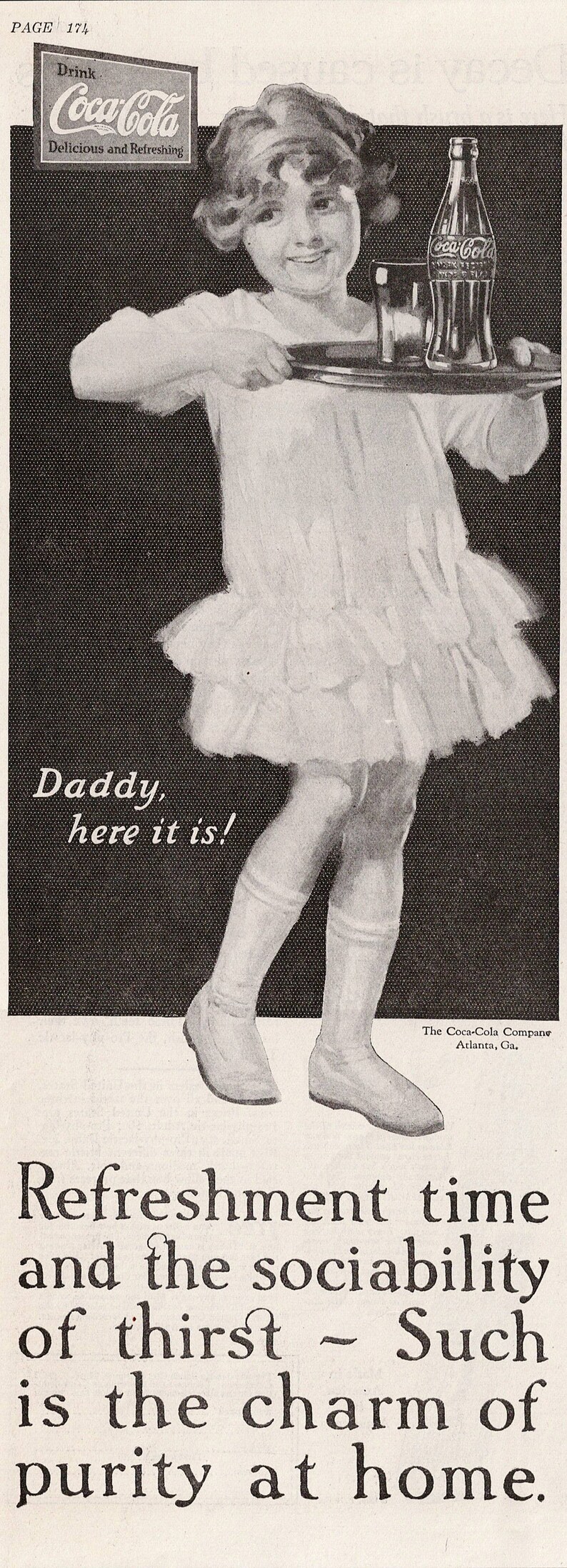 RARE 1925 Coca-cola Magazine Ad - Etsy