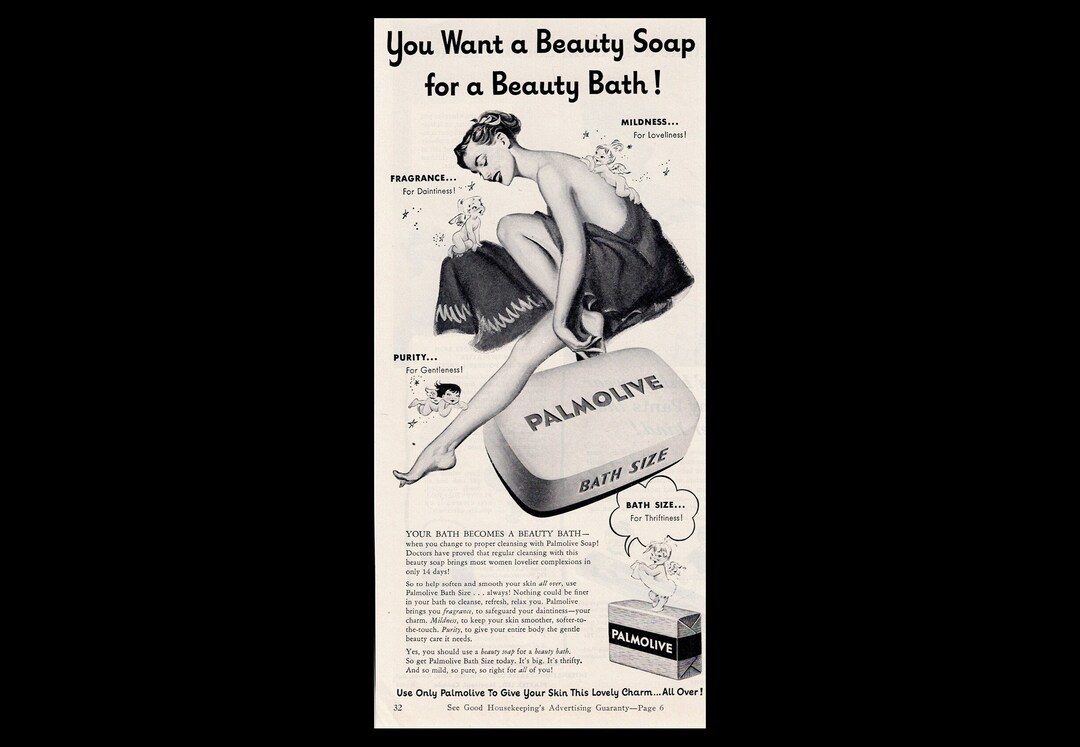 1951 Palmolive Beauty Soap Magazine Ad - Etsy