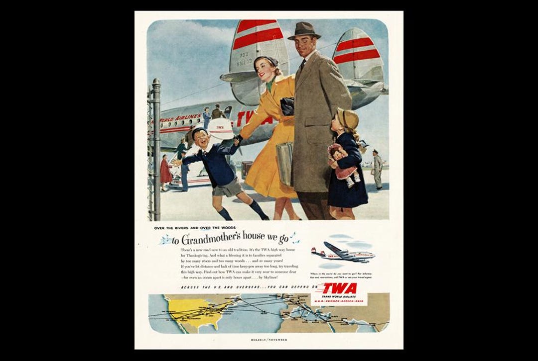 1951 TWA Trans World Airlines Magazine Ad - Etsy