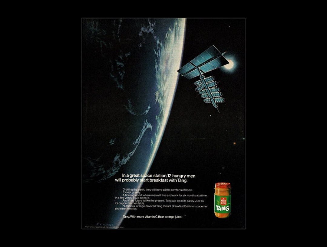 1971 Tang "space Station" Instant Breakfast Drink Original Magazine Ad ...