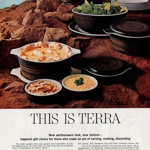 1964 Pyrex Ware "terra" Corning Glass Works Retro Magazine Ad - Etsy