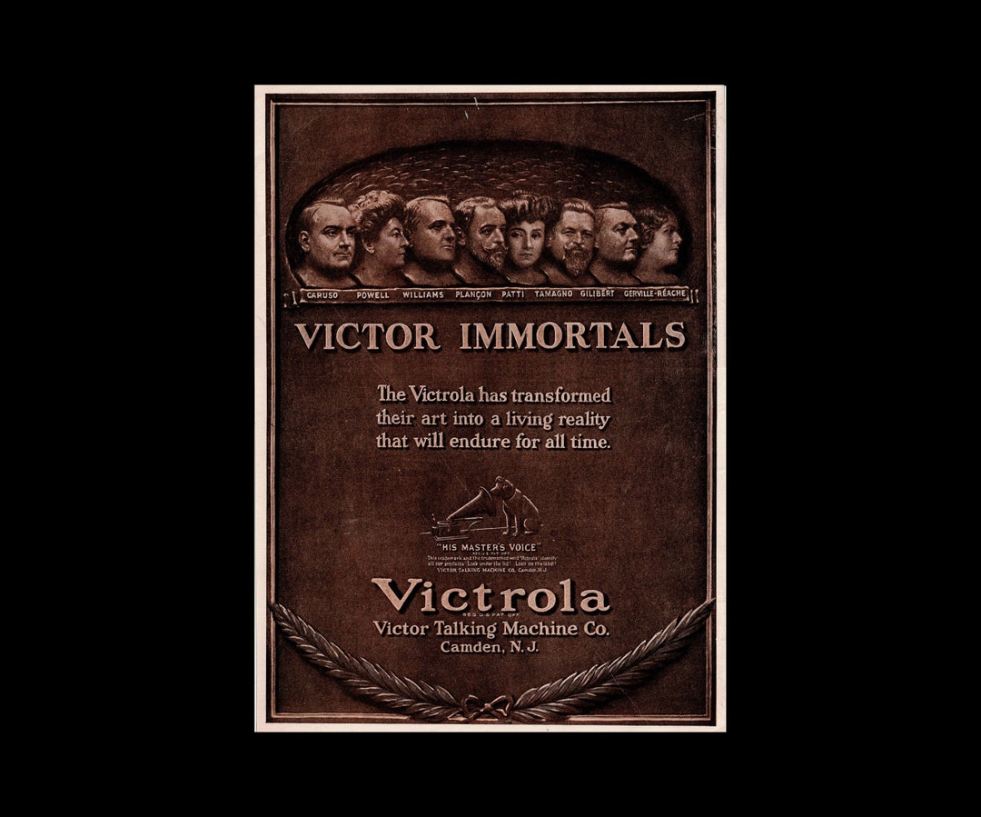 1922 Victor Victrola Talking Machine Magazine Ad - Etsy
