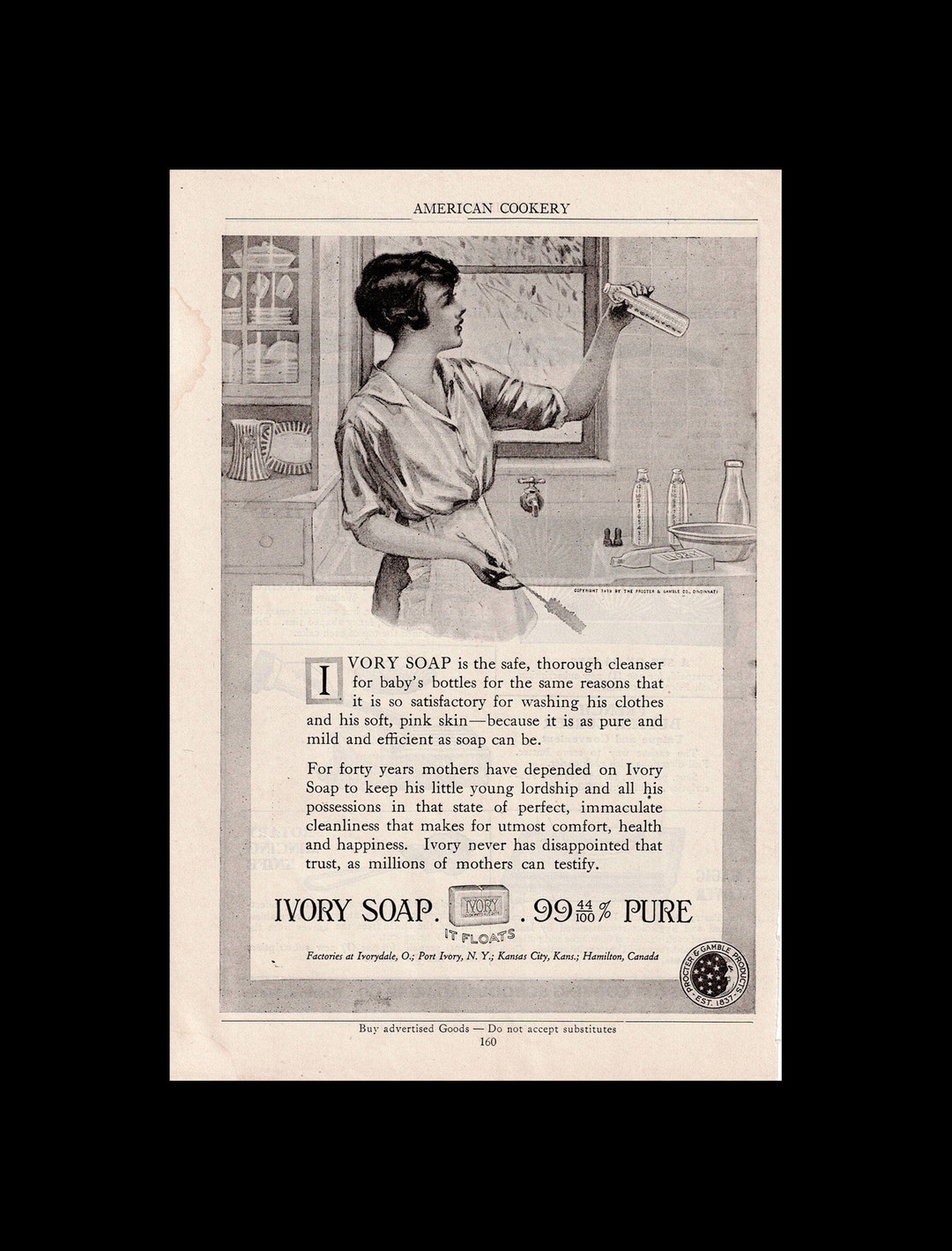 1919 Ivory Soap Magazine Ad - Etsy