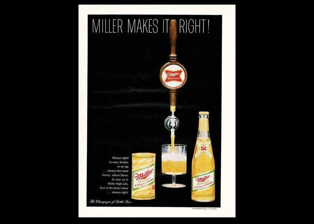 1968 Miller High Life Beer "beer Tap" Magazine Ad, Milwaukee Wisconsin ...