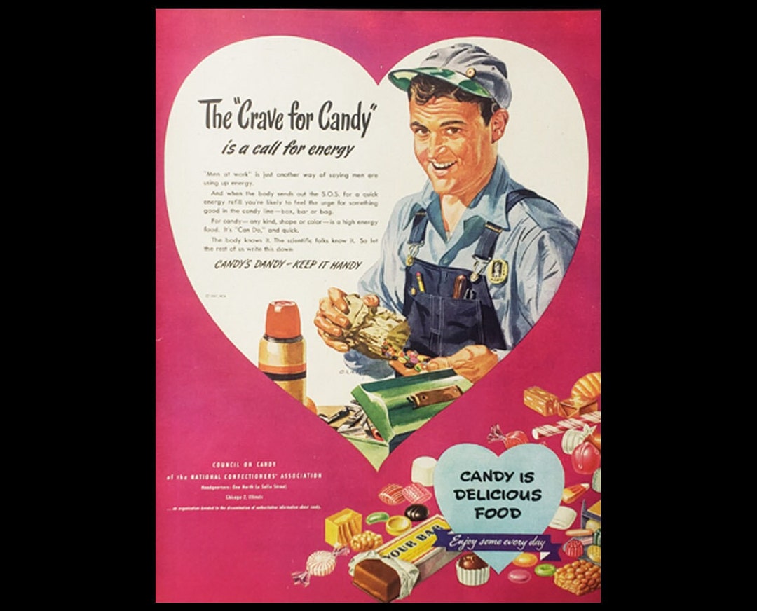 1947 Candy Magazine Ad Council on Candy of the National - Etsy