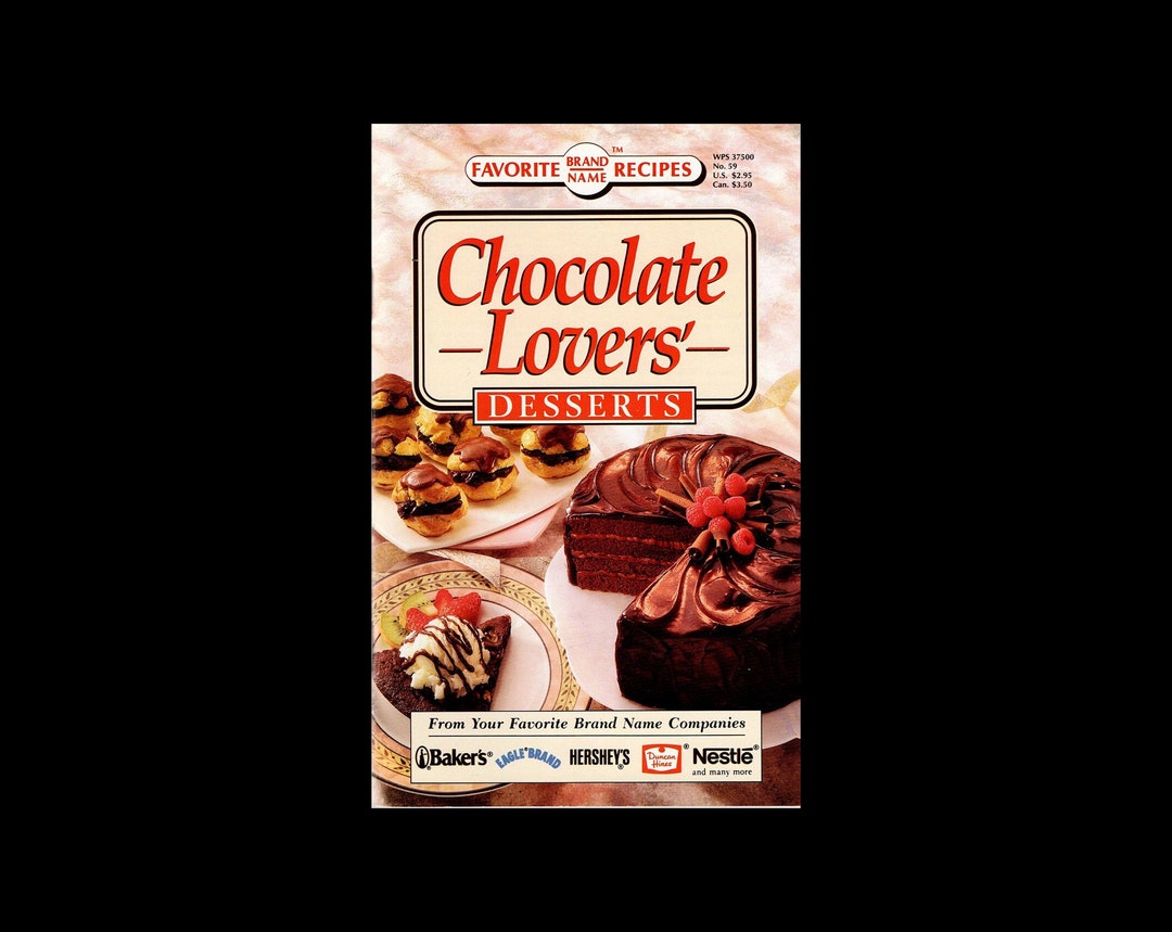 Chocolate Lover's Desserts Cookbook Pamphlet/booklet Favorite Brand ...