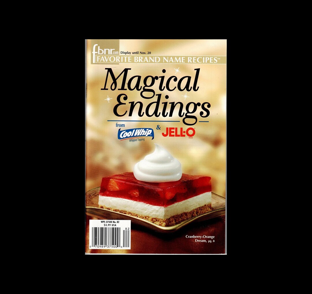 Magical Endings From Cool Whip & Jello Pamphlet/booklet Cookbook ...