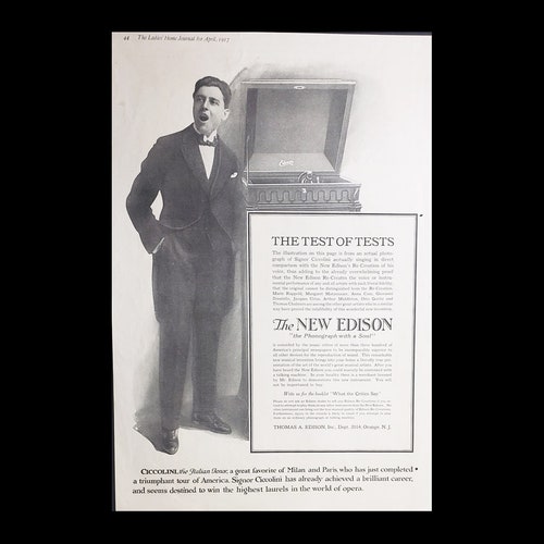 1919 Victor Victrola Phonograph Talking Machine Ad Ladies Home - Etsy