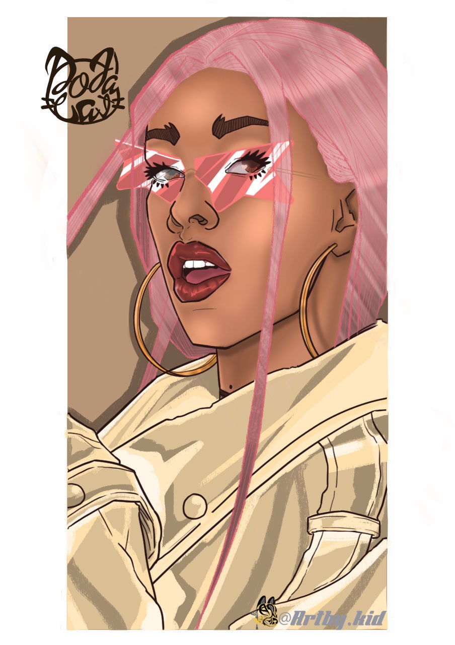 Doja Cat Digital Print - Etsy