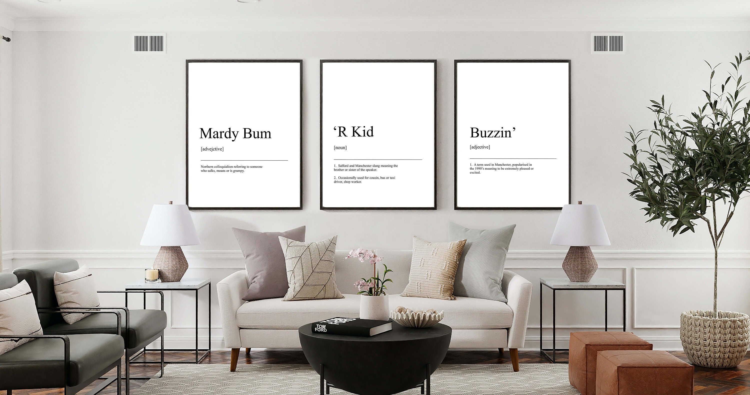 Northern Definitions Dictionary Wall Art Manchester, Digital ...
