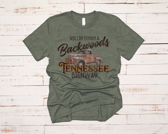 Rollin Down a Backwoods Tennessee Bighway Tee Dixieland - Etsy