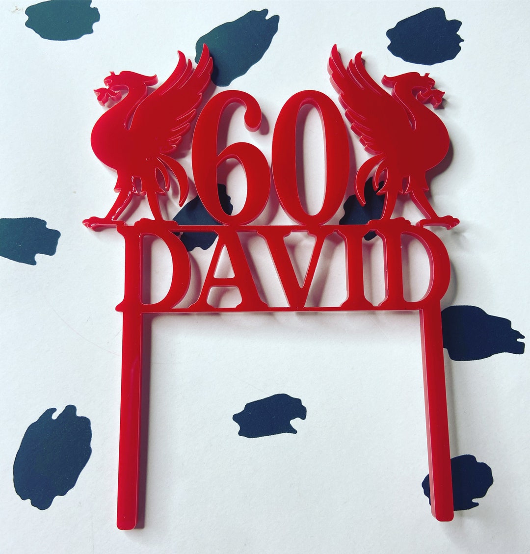 Liverpool Football Club Acrylic Cake Topper, LFC Football Birthday Cake ...
