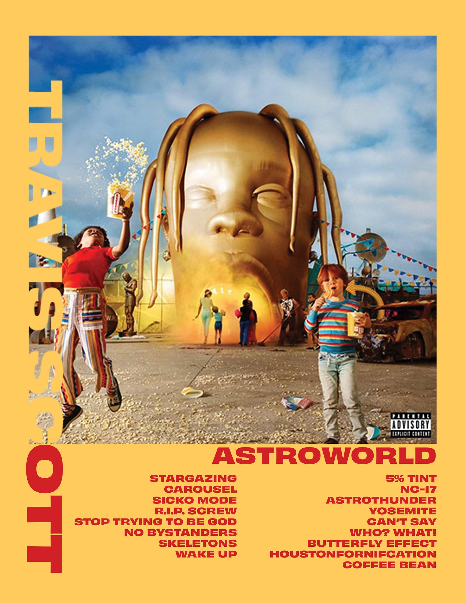 Travis Scott Astroworld 8 x 10 Album Poster | Etsy