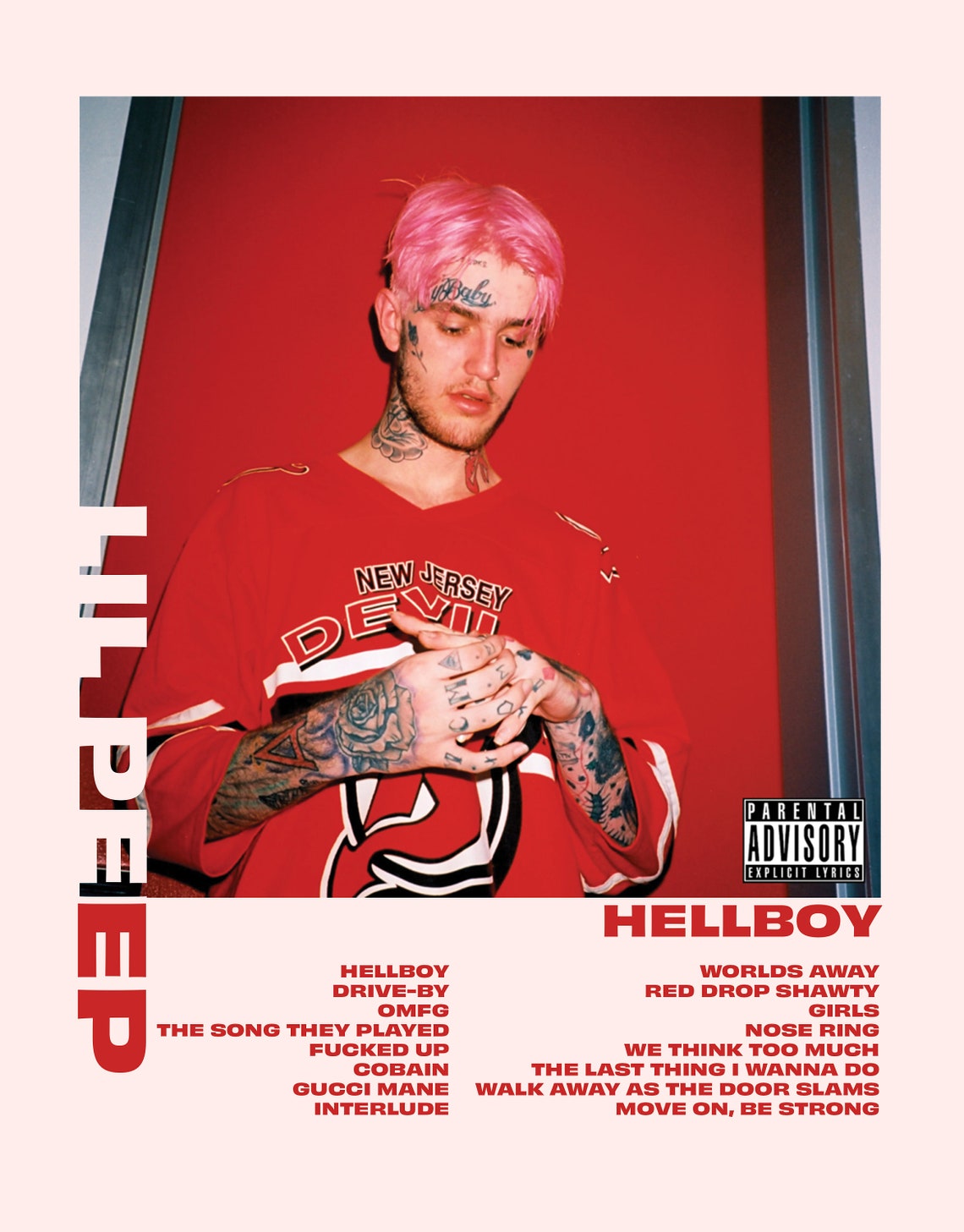 Lil peep album cover - sidebery