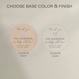 Baby Shower Thank You Stickers Baby Shower Favor Label - Etsy