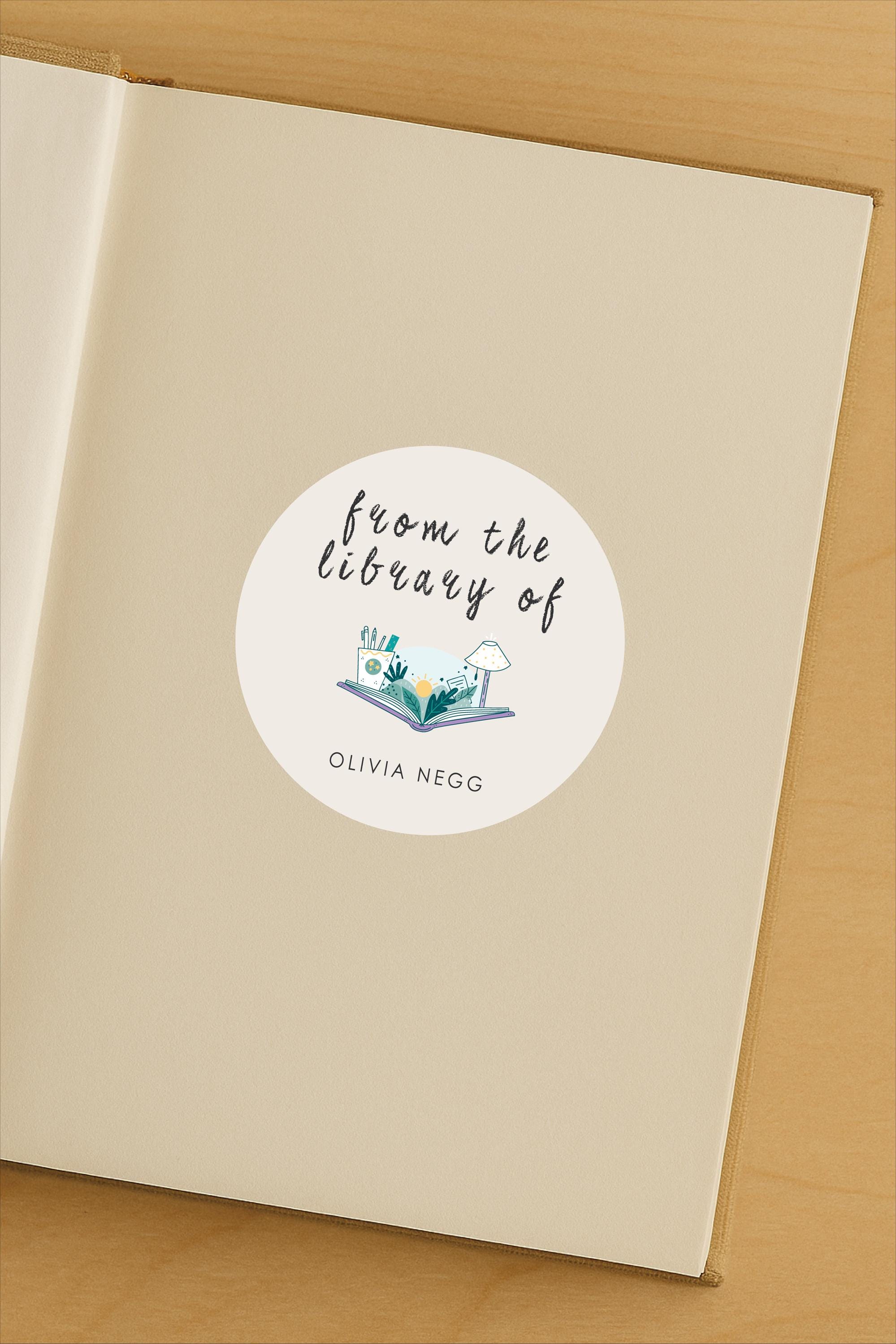 Custom Library Labels | Quiet Space Library Stickers | From the Library ...