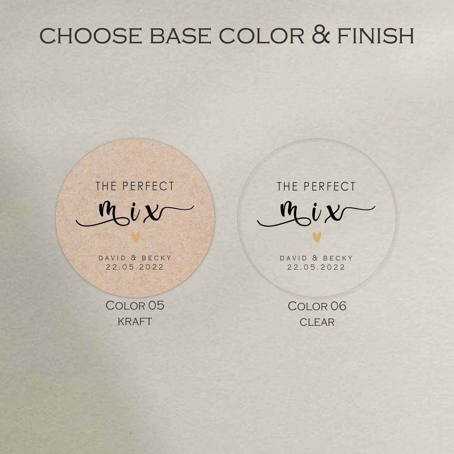 Wedding Coffee Tea Favors Trail Mix Stickers the Perfect - Etsy