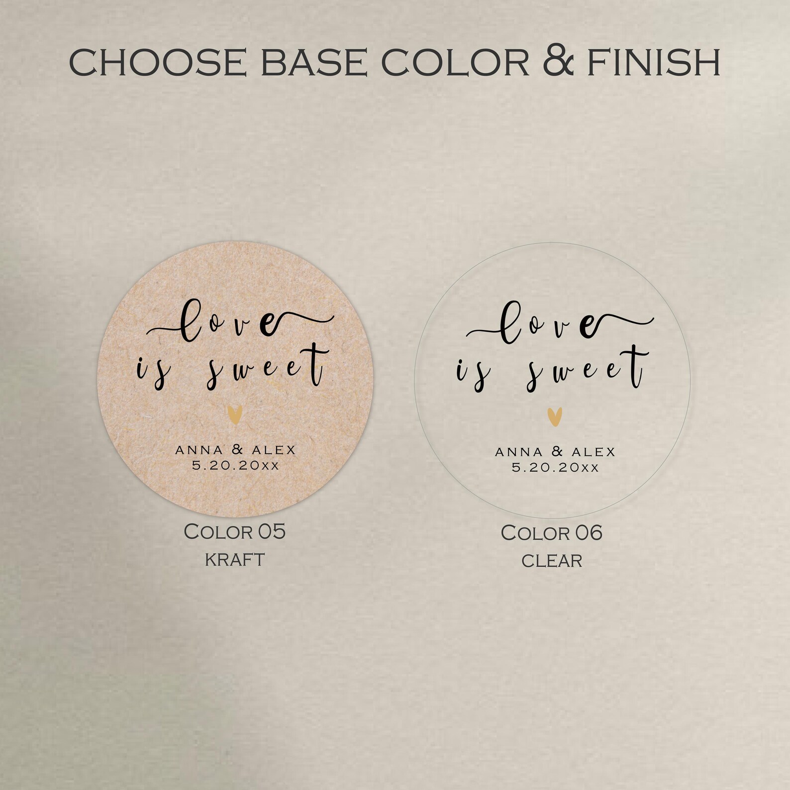 Custom Wedding Stickers | Wedding Love is Sweet Stickers | DIY Wedding ...