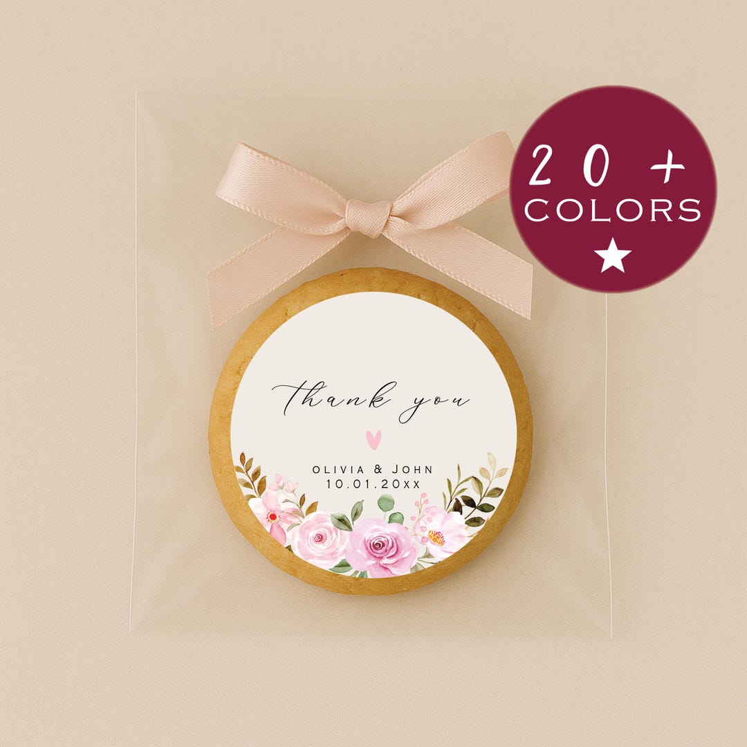 Floral Wedding Stickers | Watercolor Flower Favor Sticker | A Sweet ...