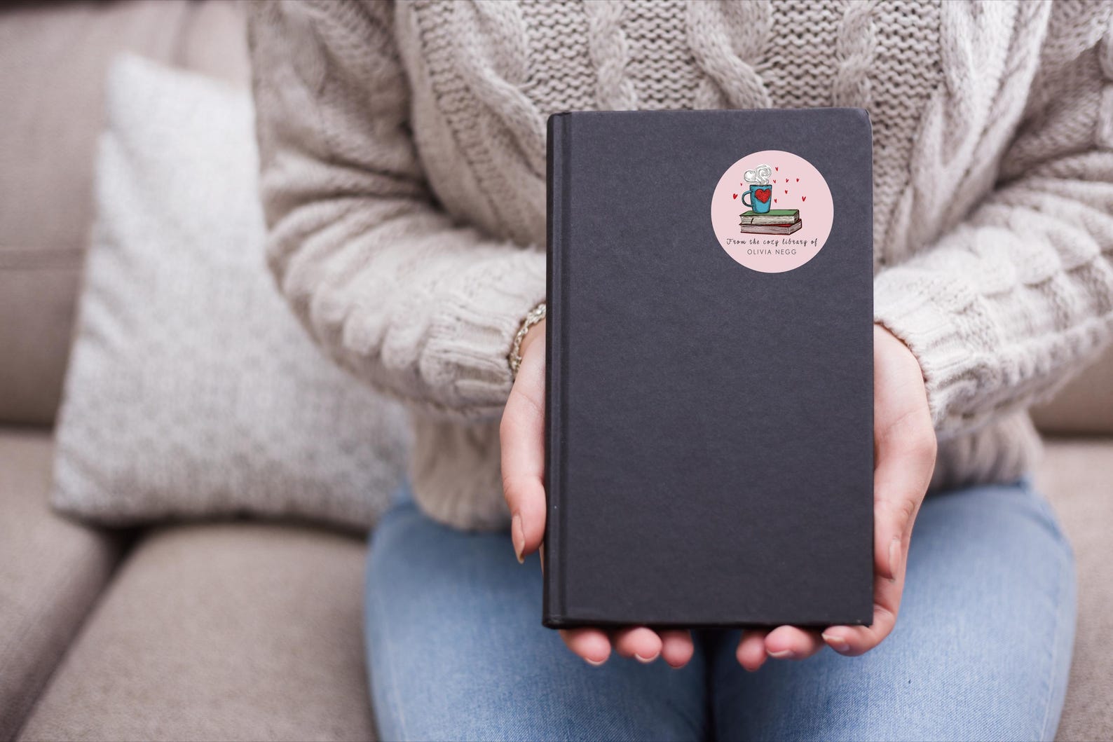 Custom Library Labels | Cozy Library Stickers | From the Library of ...