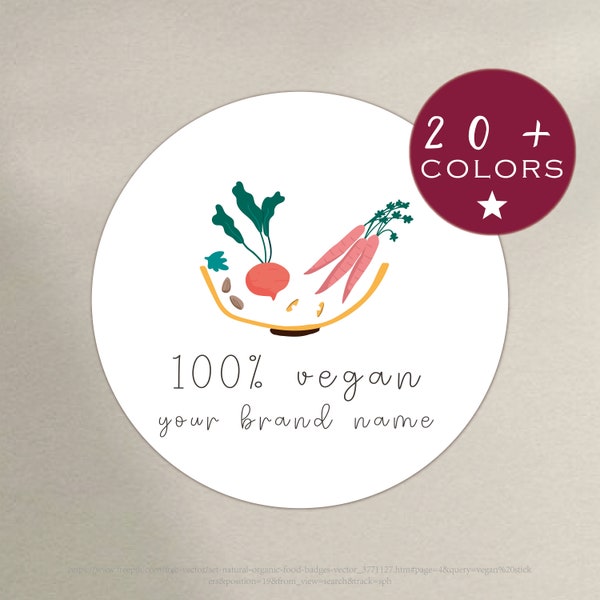 Vegan Labels - Etsy