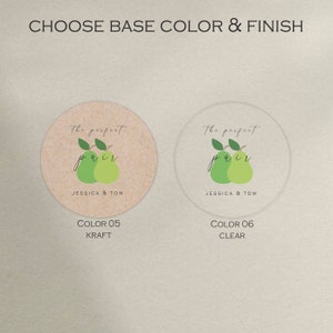 Wedding Favor Stickers | Perfect Pair Favor Labels | Personalized ...