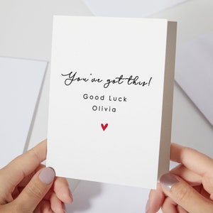 Good Luck Card | Personalised You've Got This Card | Best of Luck Card ...