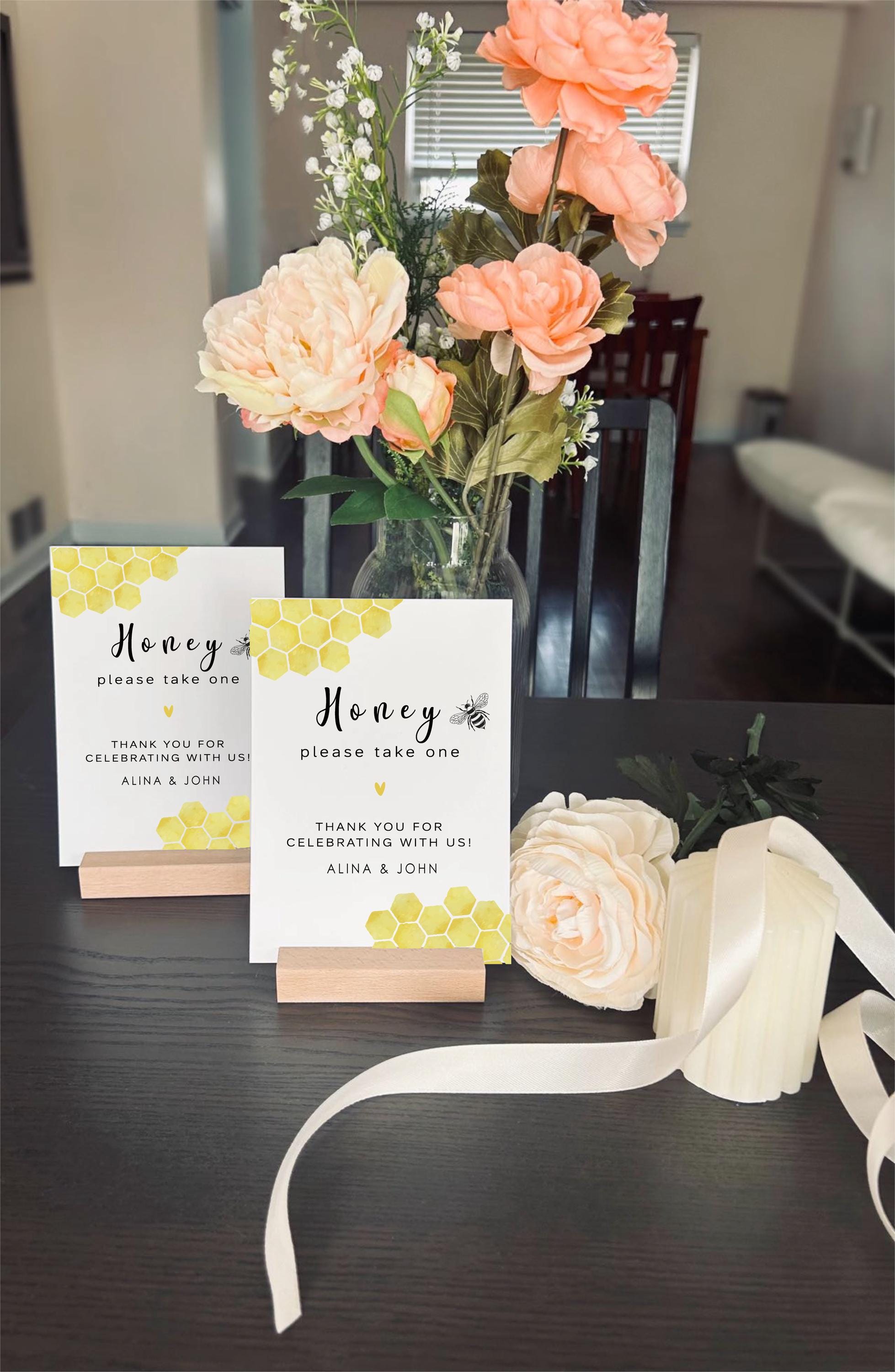 Honey Jar Sign Custom | Thank You for Coming Sign + Wooden Stand ...