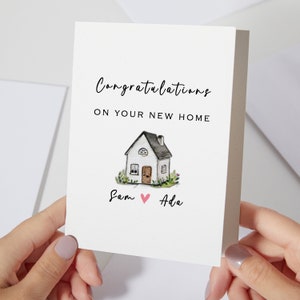 Congrats on Your New Home Card | Personalised First Home Card | New ...