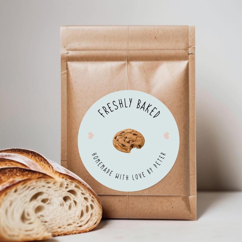 Small Business Bakery Stickers | Personalised Bakery Stickers | Baked ...