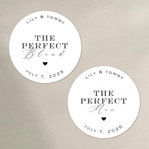Wedding Coffee Tea Favors | Trail Mix Stickers | the Perfect Mix ...