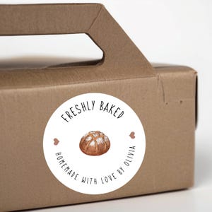 Custom Bakery Stickers | Small Business Bakery Stickers | Baked With ...