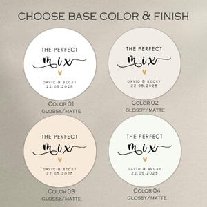 Wedding Coffee Tea Favors | Trail Mix Stickers | the Perfect Mix ...