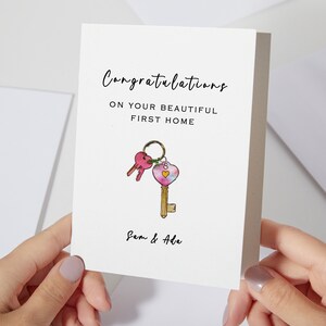 Congrats on Your New Home Card | Personalised First Home Card | New ...