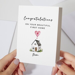 Congrats on Your New Home Card | Personalised First Home Card | New ...