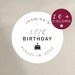 Custom Birthday Labels Personalized Birthday Stickers - Etsy