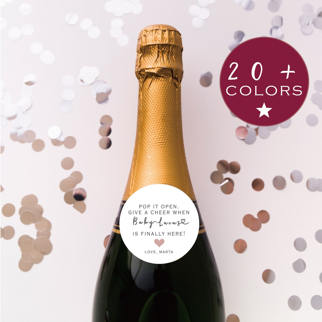 Baby Shower Favor Stickers | Popcorn Baby Shower Sticker | Ready to Pop ...