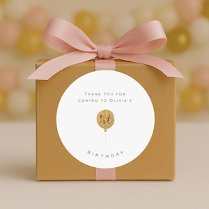 Custom Birthday Labels | Personalized Balloon Birthday Labels ...