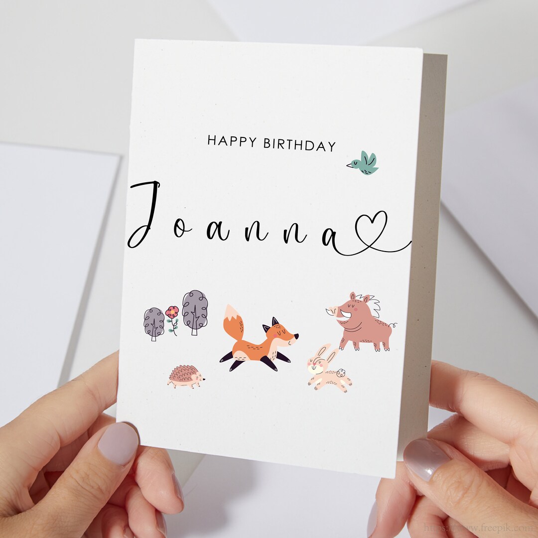 Personalised Birthday Card | Woodland Animal Birthday Card | Forest ...