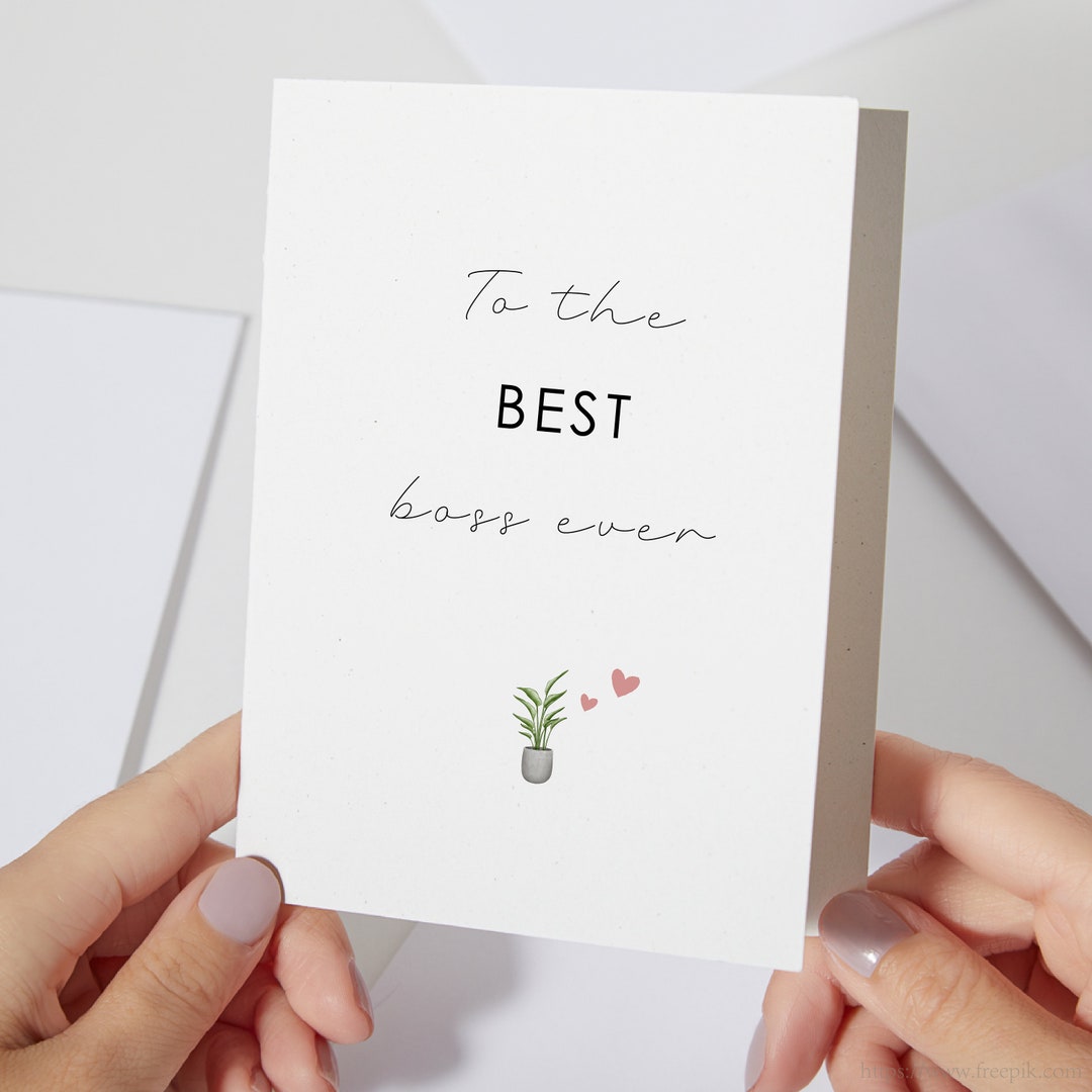 To the Best Boss Ever Card | Leader Appreciation | Thank You Card for ...