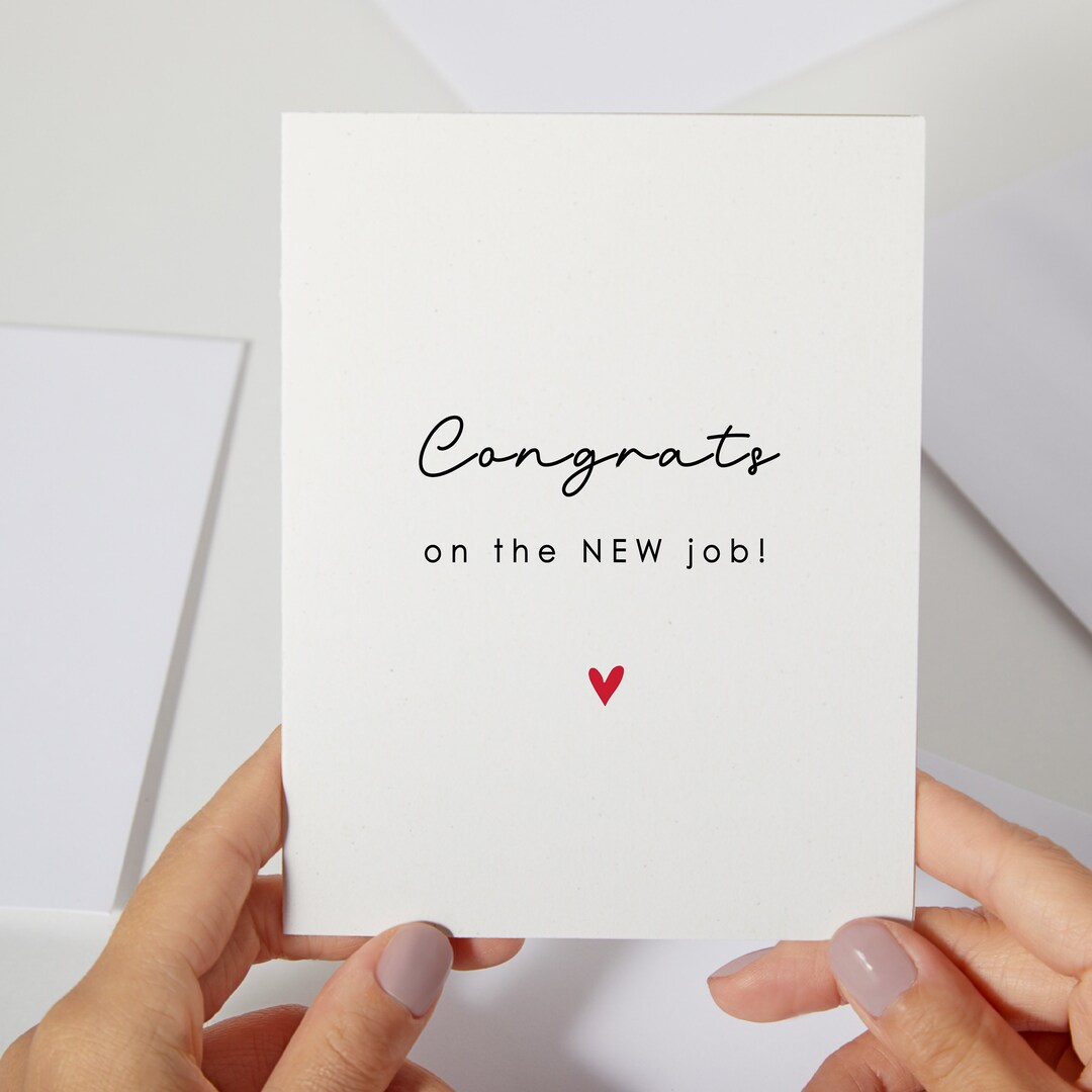 Good Luck in Your New Job Card Leaving Colleague Goodbye Card New Job ...