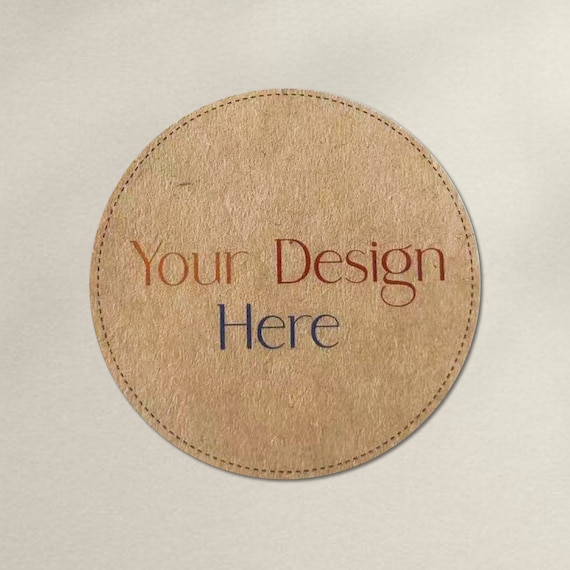 150 Kraft Label Stickers Kraft Label Stickers Round | Etsy