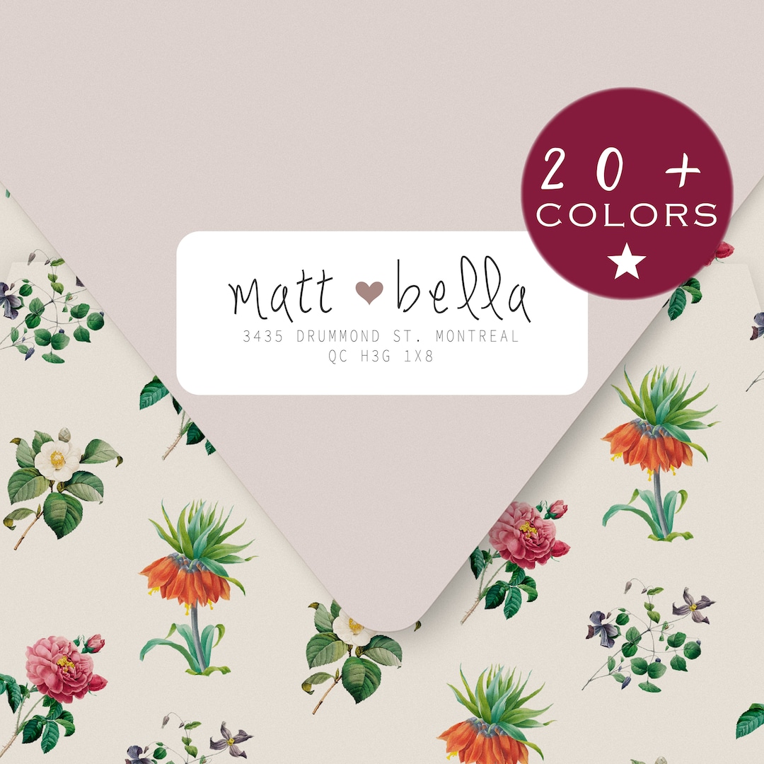 Cute Address Labels 1" X 2.625" | Script Address Labels | Farmhouse ...