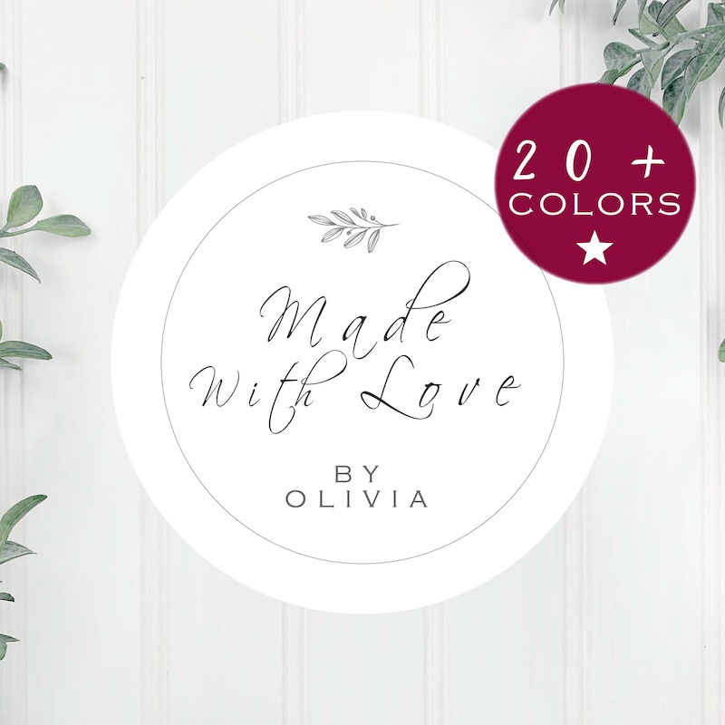 Made With Love Label - Etsy