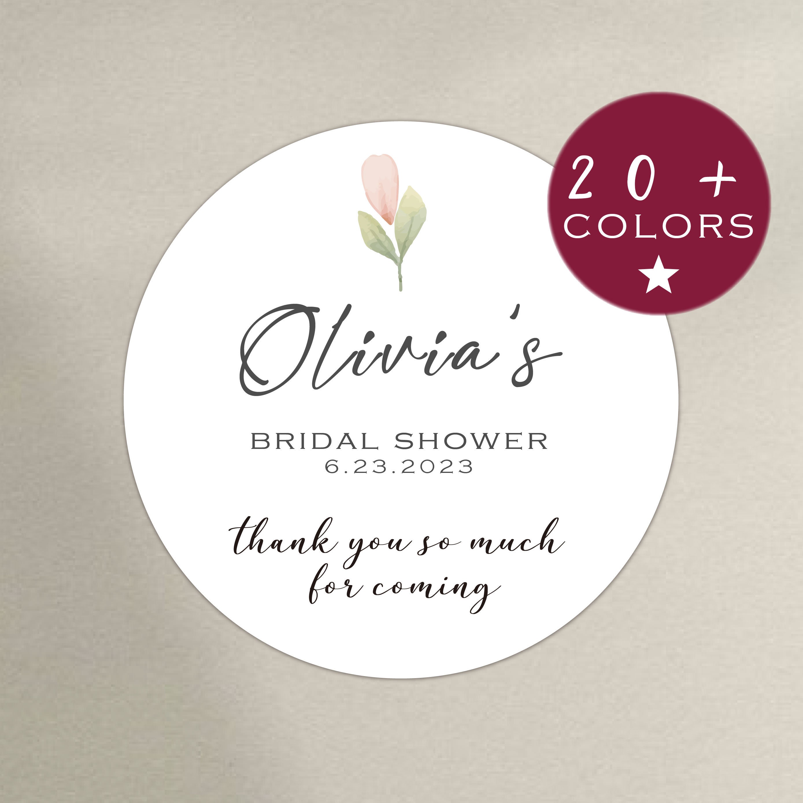 Bridal Shower Stickers Shower Favor Stickers Wedding - Etsy
