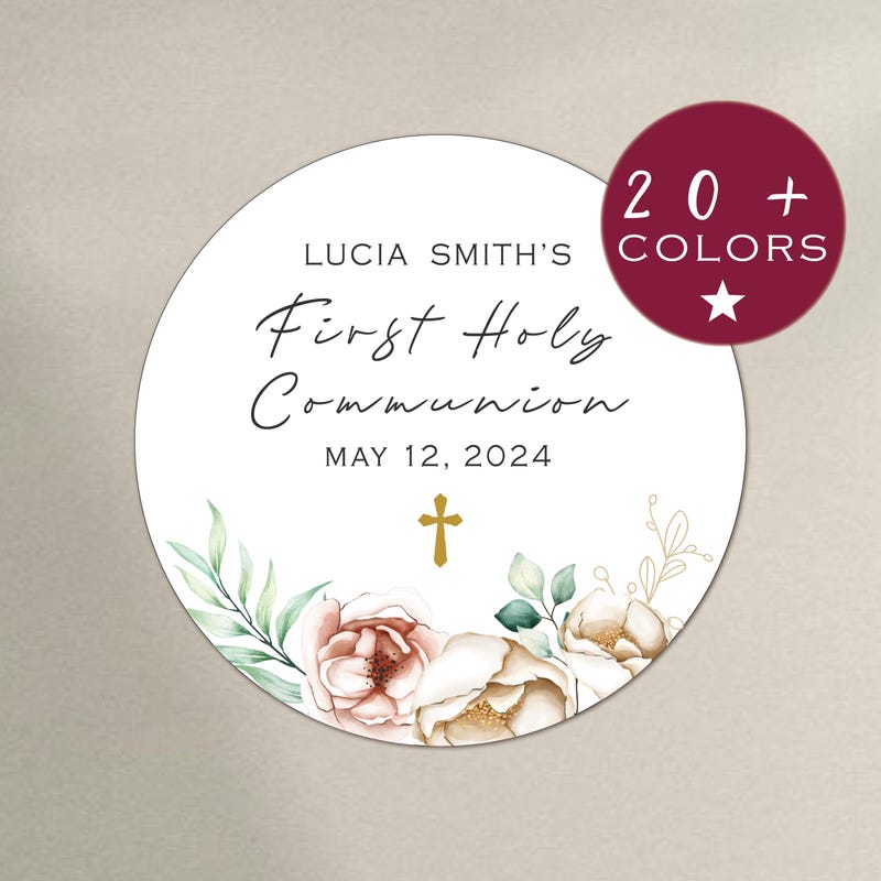 Communion Stickers - Etsy