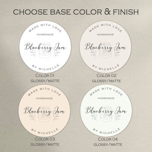 Personalised Jam Labels Made With Love Jam Labels Homemade Jam Stickers ...